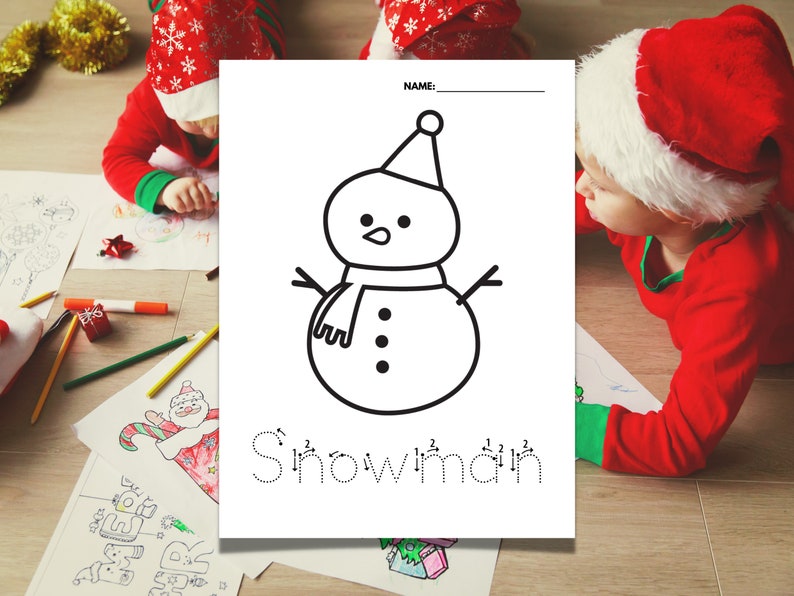 Snowman Coloring Pages for Kids | Simple Coloring Pages for ...