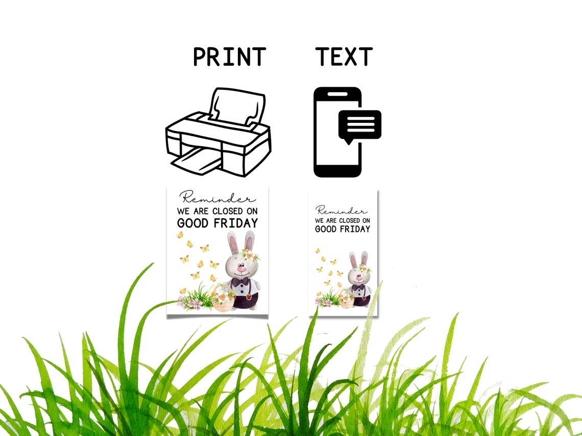 Closed for Good Friday Sign | Printable Closed for Easter Sign | Closed ...