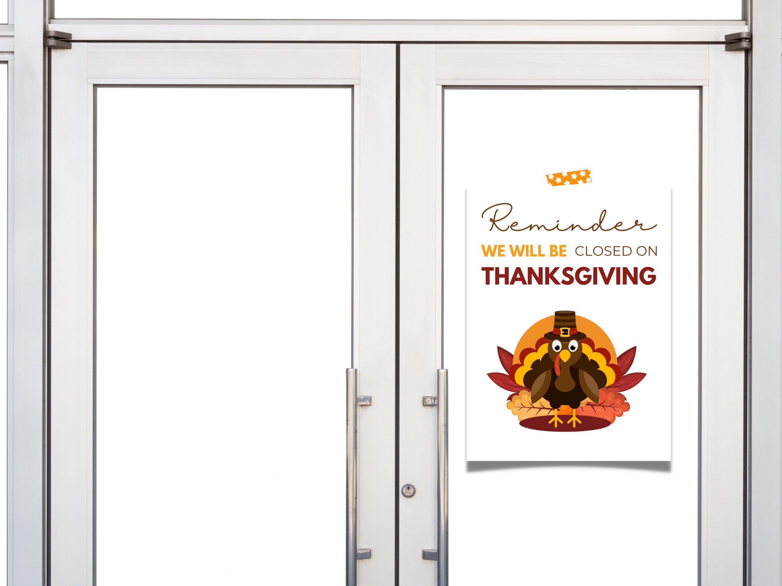 Closed for Thanksgiving Sign: Holiday Reminder (PDF) - Etsy