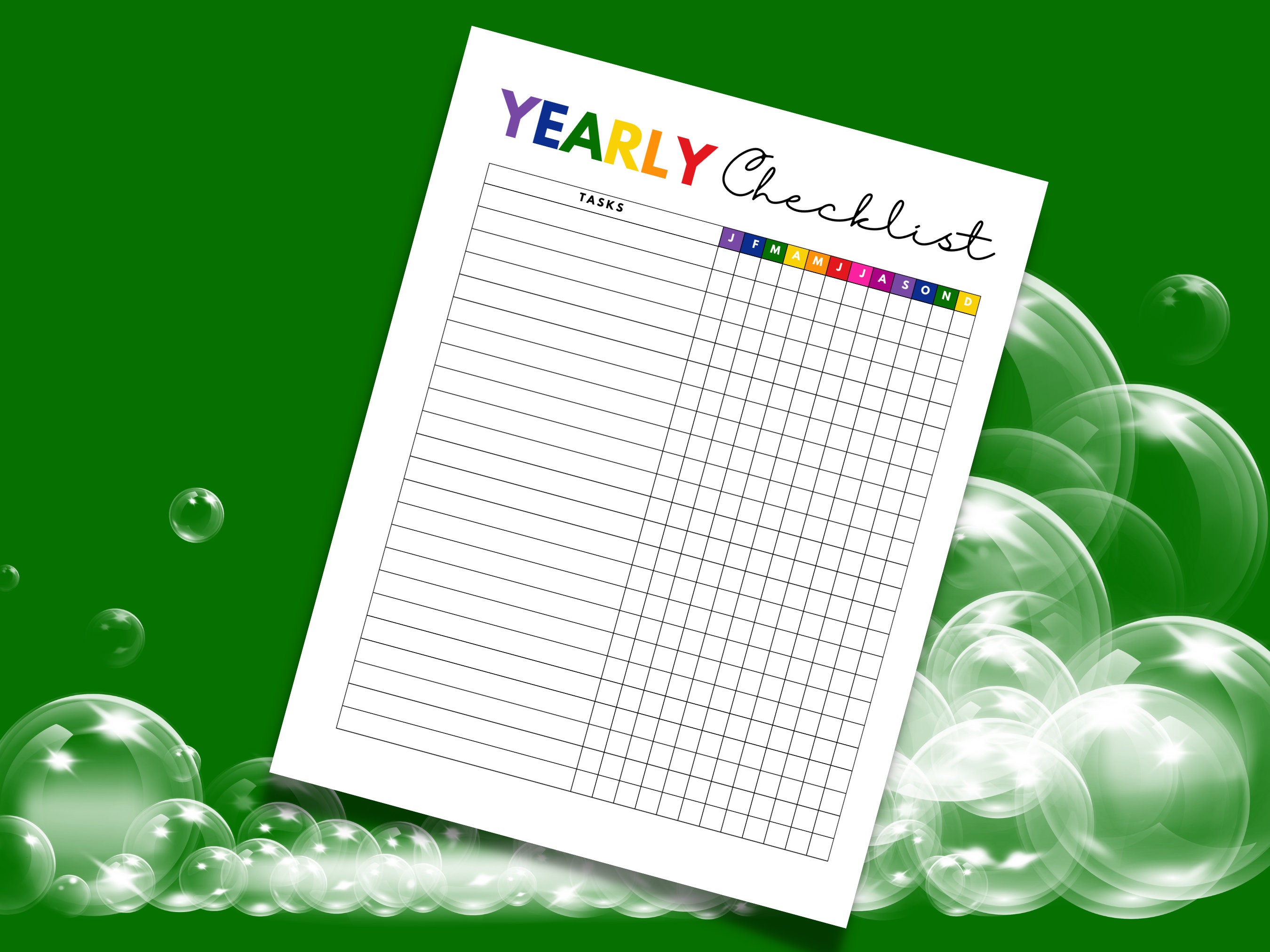 Daycare Yearly Cleaning Checklist | Daycare Cleaning Schedule | Yearly ...