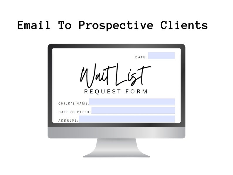 Daycare Wait List Request Form for Home Daycare & Childcare Centers - Etsy