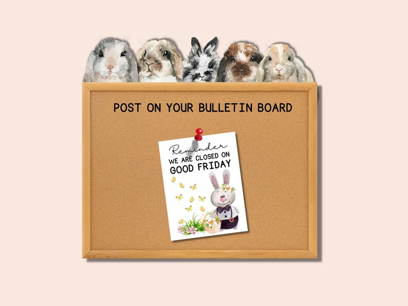 Closed for Good Friday Sign | Printable Closed for Easter Sign | Closed ...