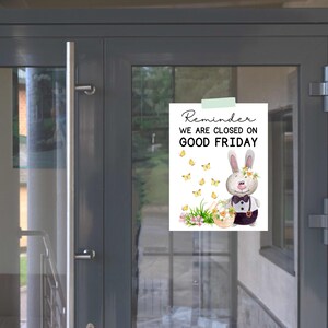 Closed for Good Friday Sign | Printable Closed for Easter Sign | Closed ...