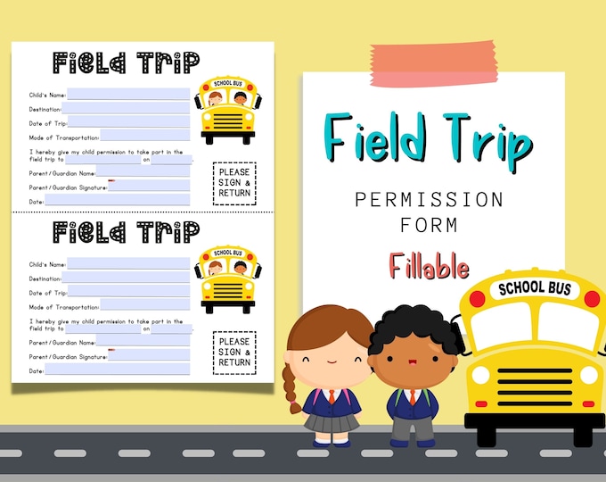 Field Trip Form - Etsy