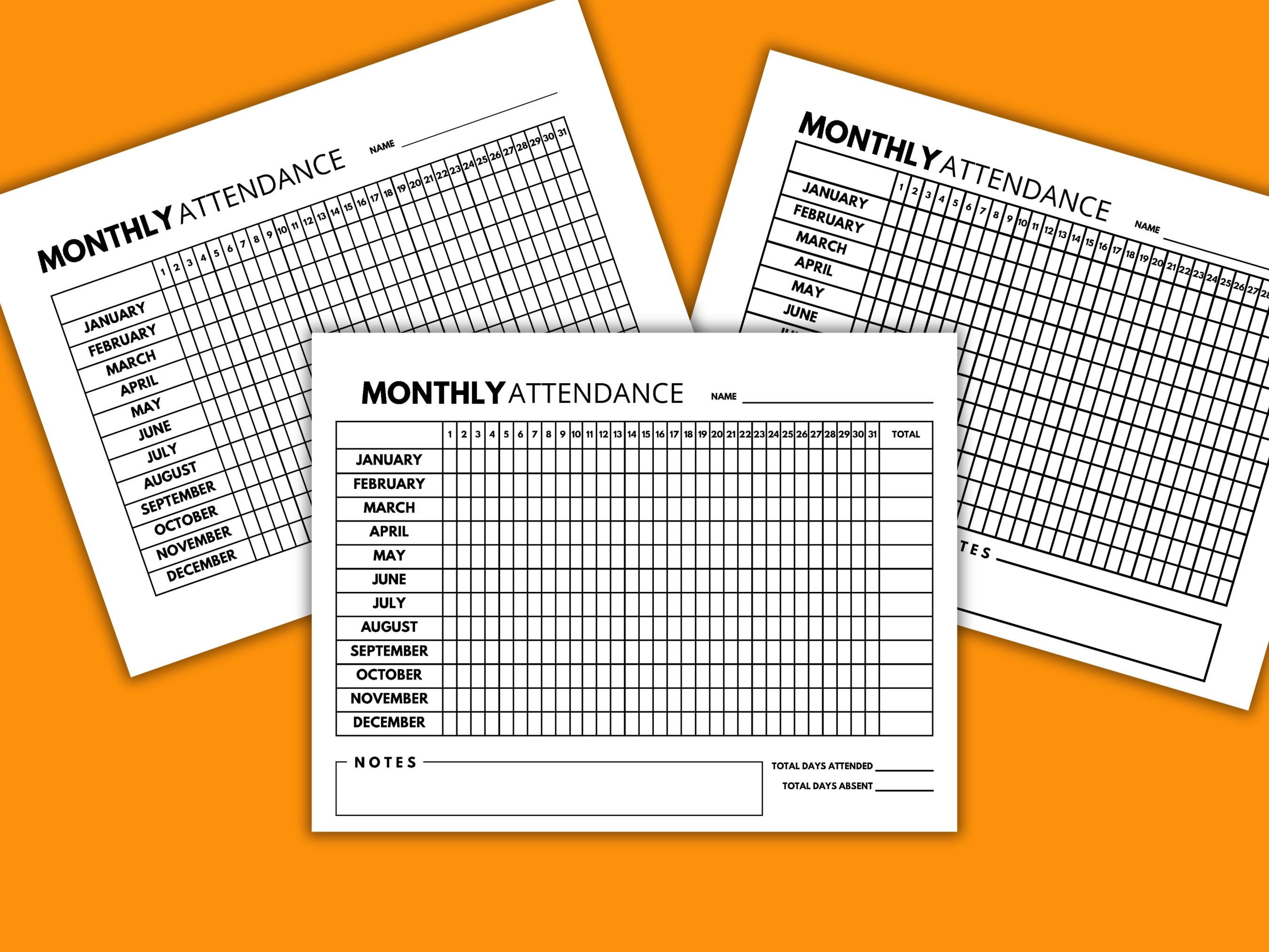 Daycare Attendance Sheets Bundle – Printable Sign-in & Sign-out Logs ...