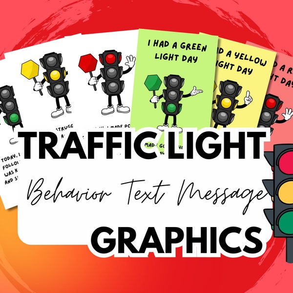 Stop Light Behavior Chart - Etsy