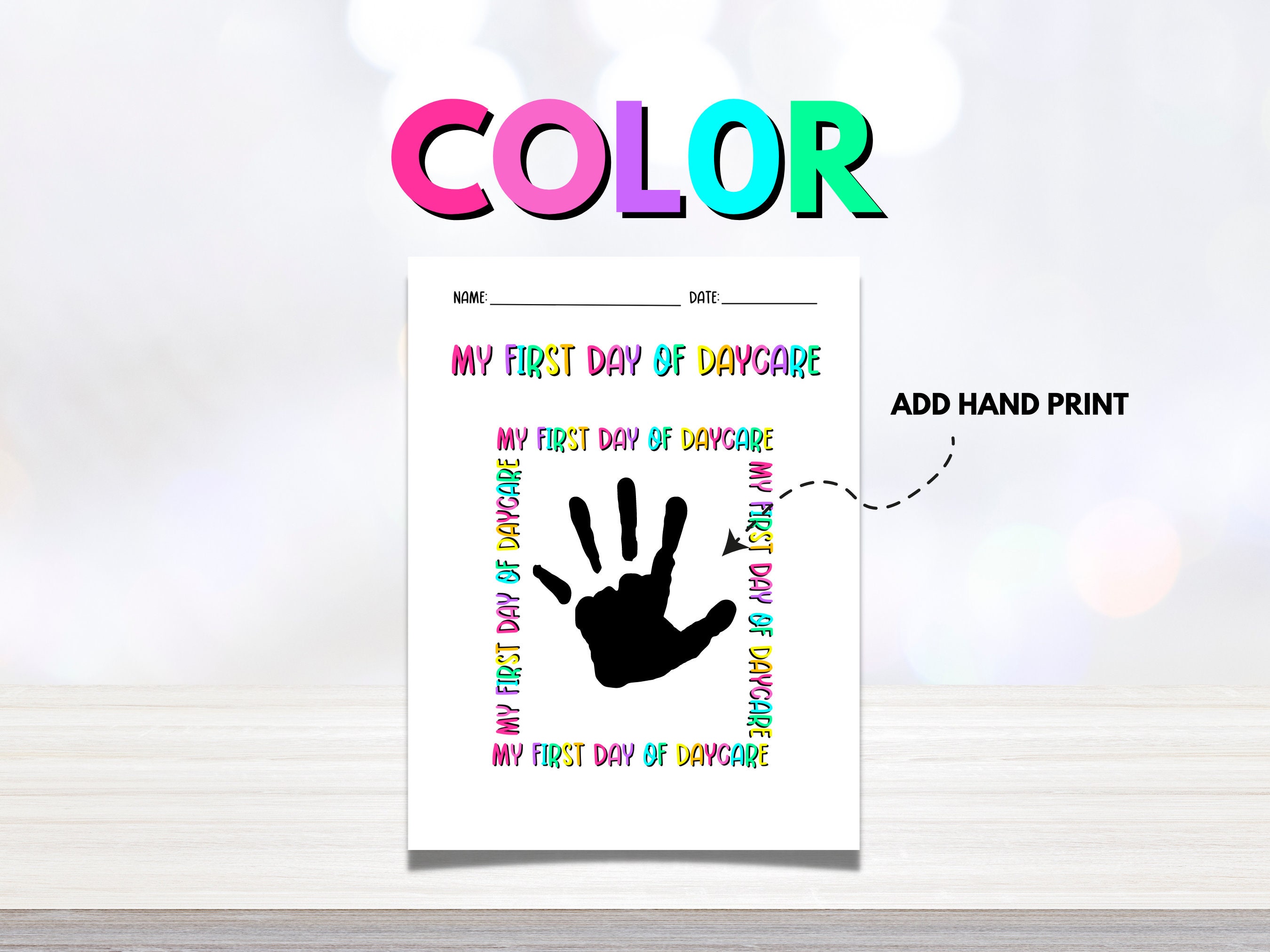 First Day Of Daycare Art at Ricardo Lafayette blog