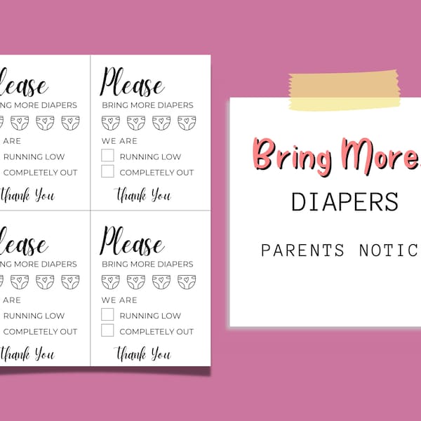 Daycare Notice Template - Etsy