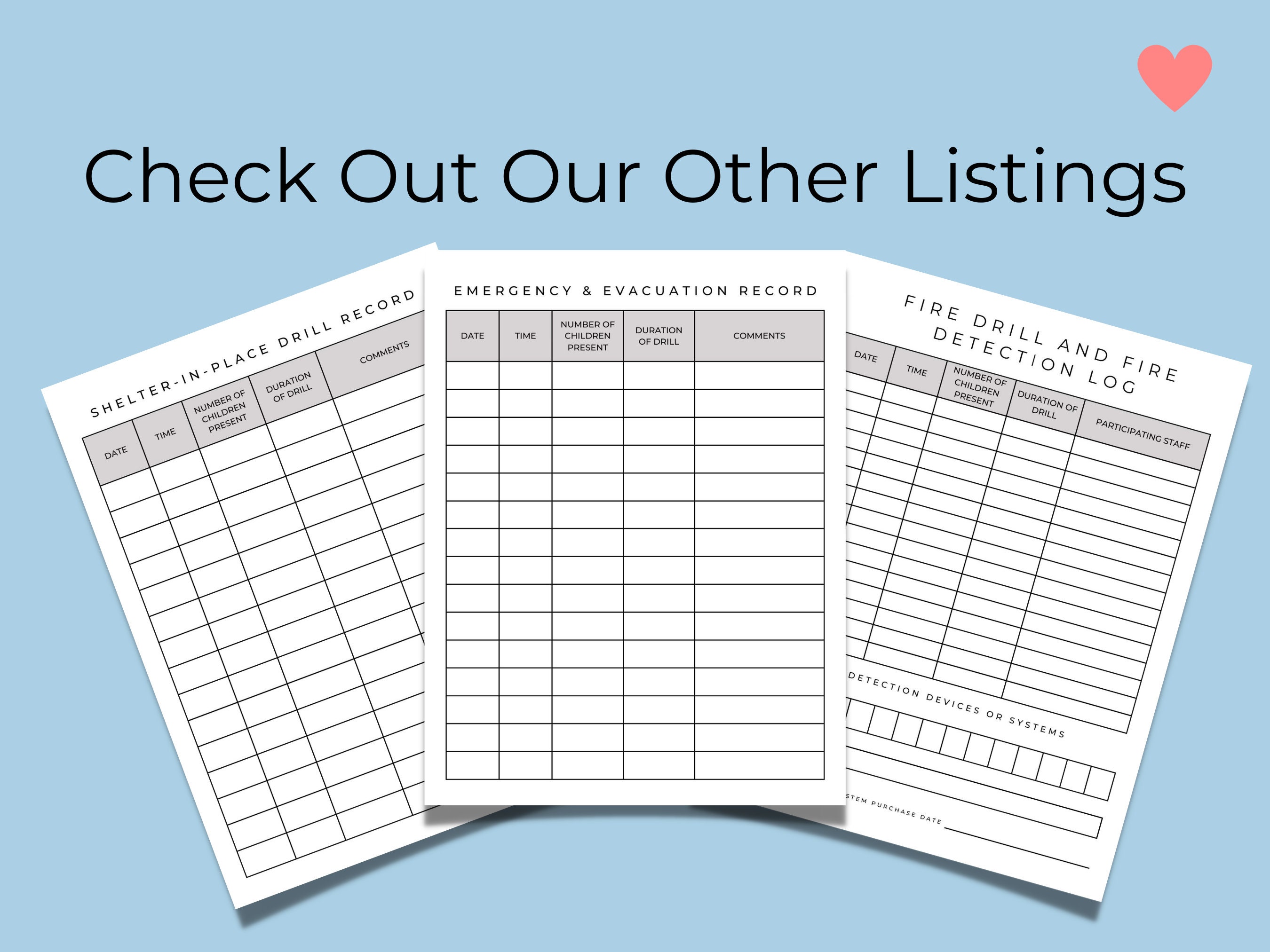 Daycare Business Hour Sign With Late Pick up Fee Fillable Hours of ...