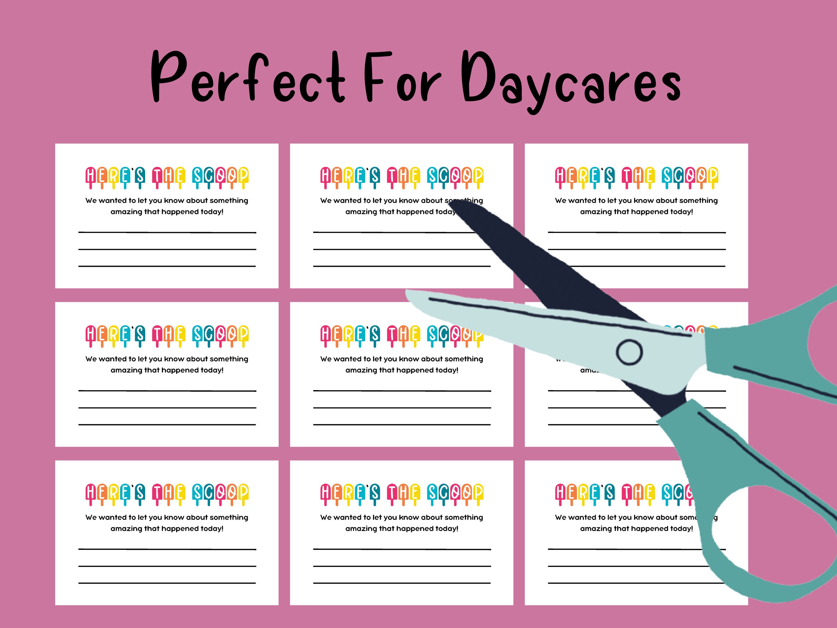 Positive Praise Notes for Daycares, Preschools and Teachers | Daycare ...