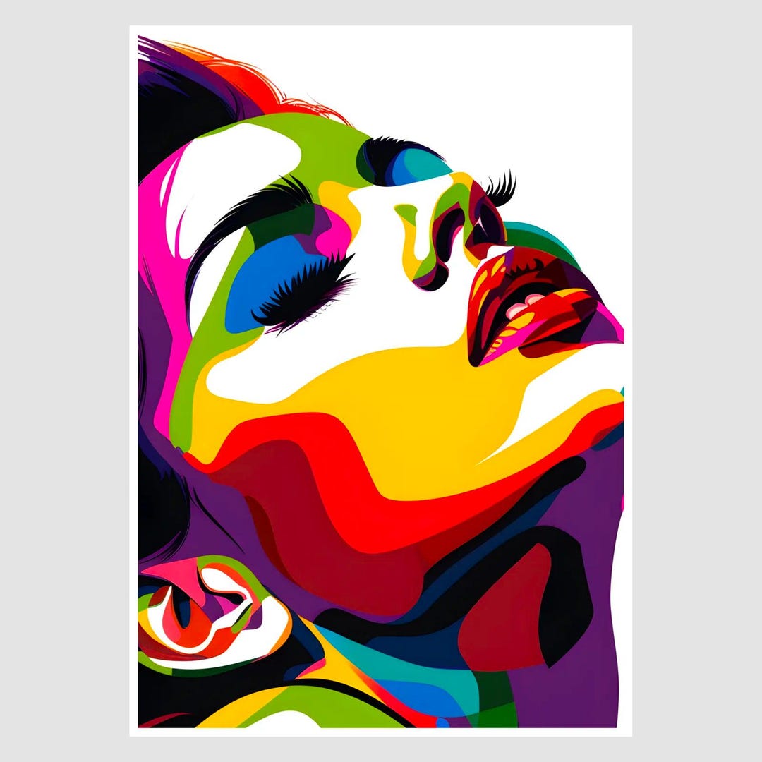 Glam Pop Art Woman Wall Art Print - Etsy