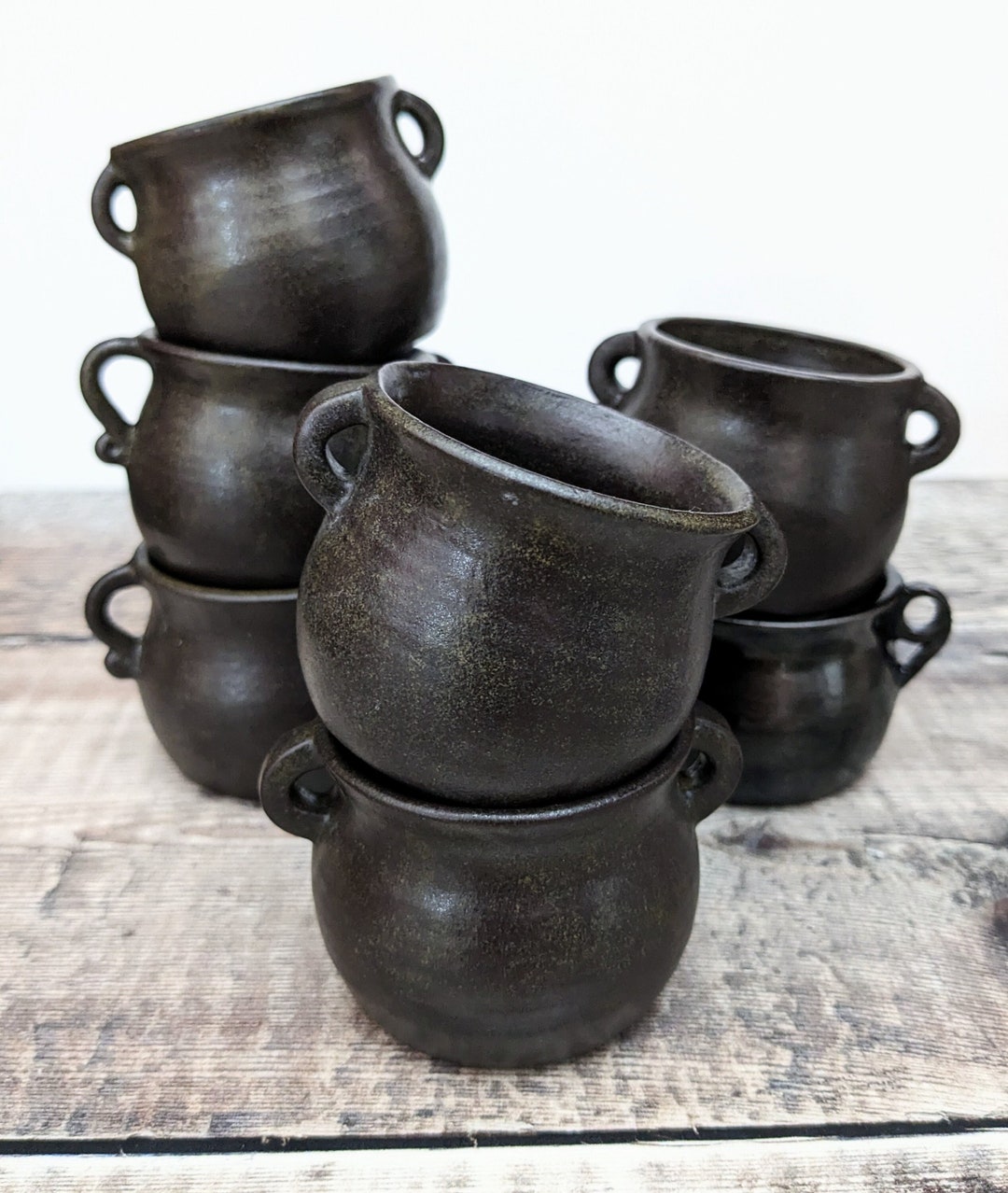 One Small Ceramic Cauldron Tealight Holder - Etsy