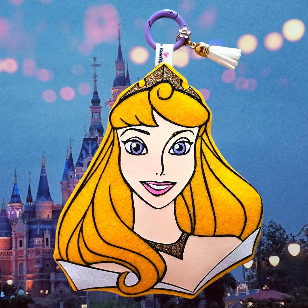 Sleeping Beauty Keychain/princess Aurora Keychain/princess Castle ...