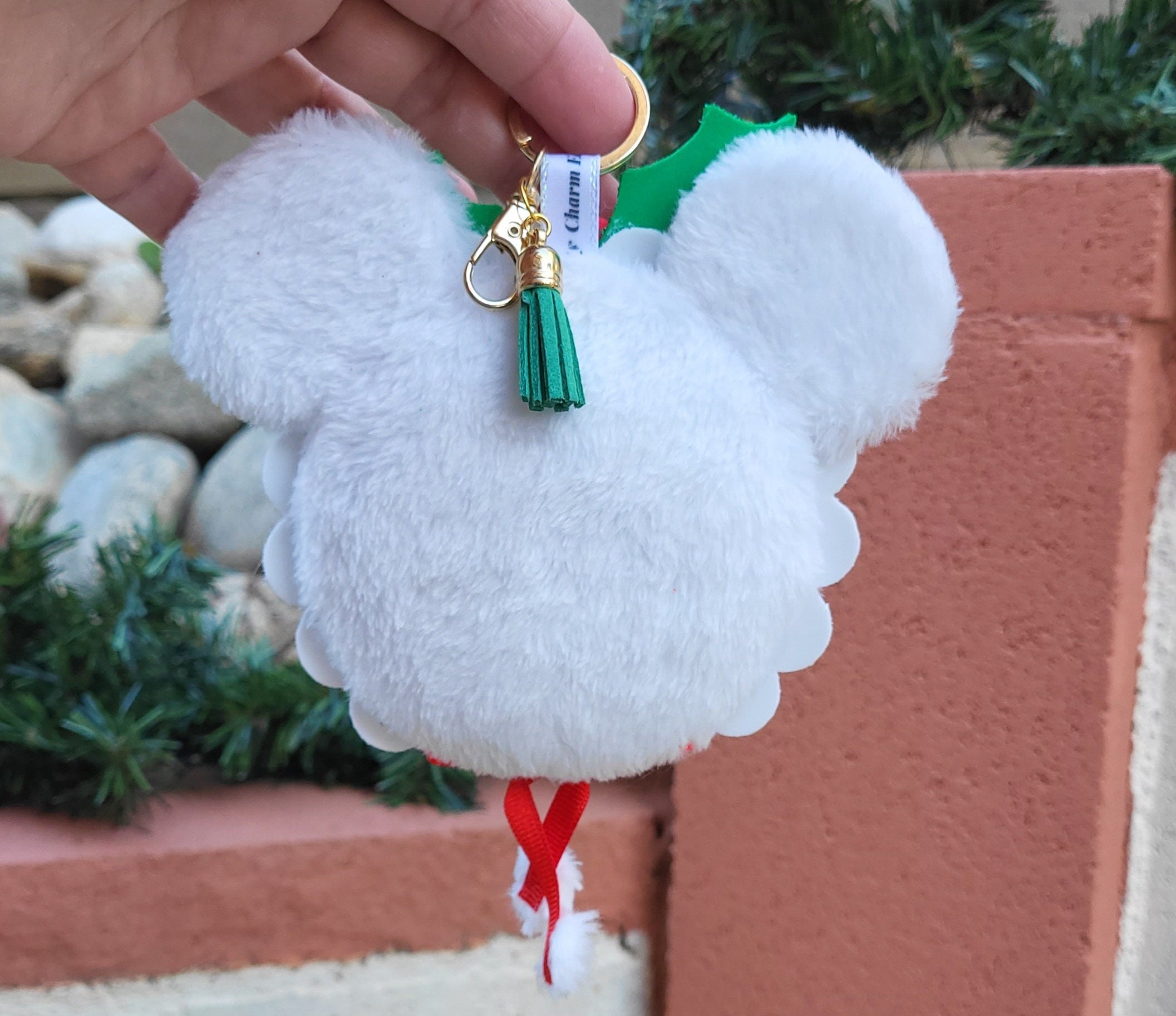 Minnie Mouse Snowman Keycharm/minnie Mouse Keychain/disney Purse Charm ...