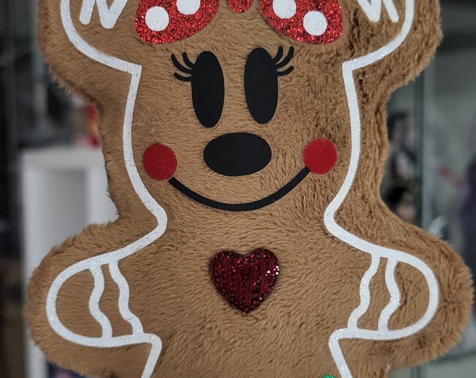 Minnie Mouse Red Gingerbread Man Keycharm/minnie Mouse Keychain/disney ...
