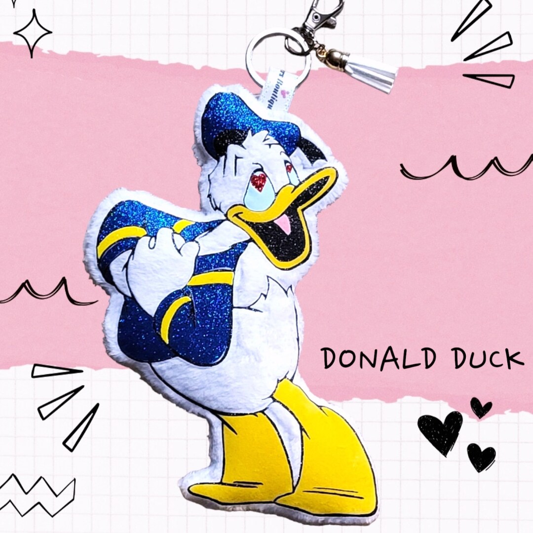 Donald Duck In-love Keycharm/donald Duck Keychain/disney Purse Charm ...