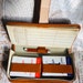 Vintage Bridget Cards Game Travel Set Tan Cowhide Leather Case. Vintage ...
