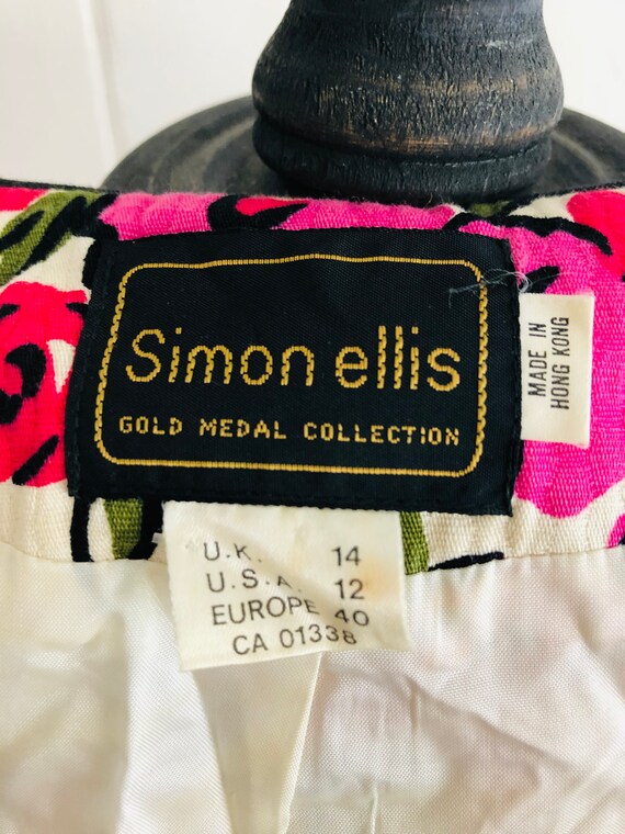 vintage Simon Ellis Gold Medal Collection Floral Jack… - Gem