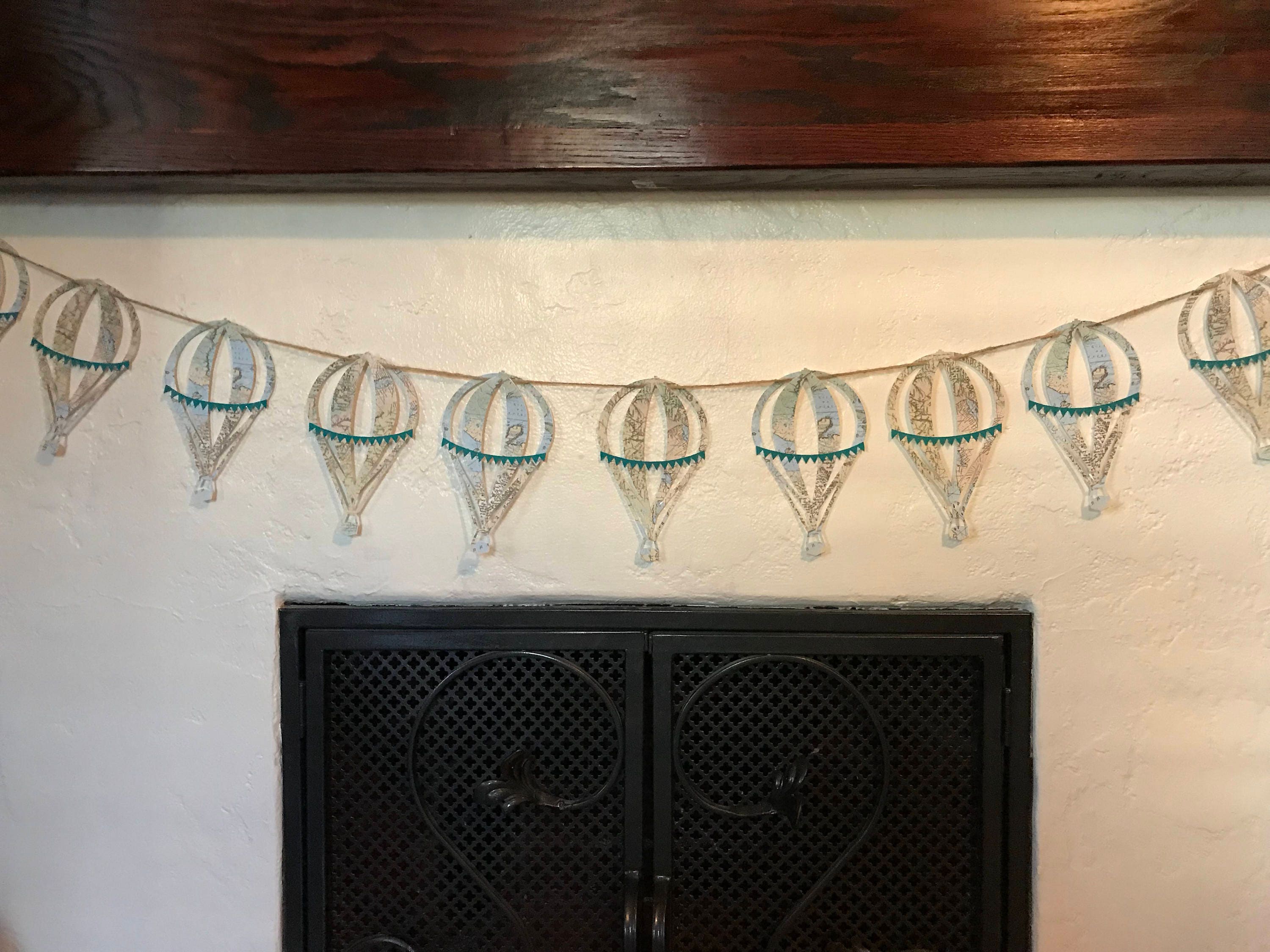 Airplane Banner Hot Air Balloon Banner Adventure Theme | Etsy