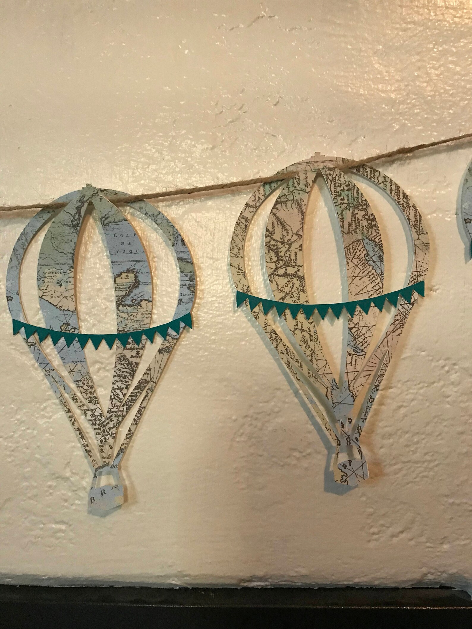 Airplane Banner Hot Air Balloon Banner Adventure Theme | Etsy