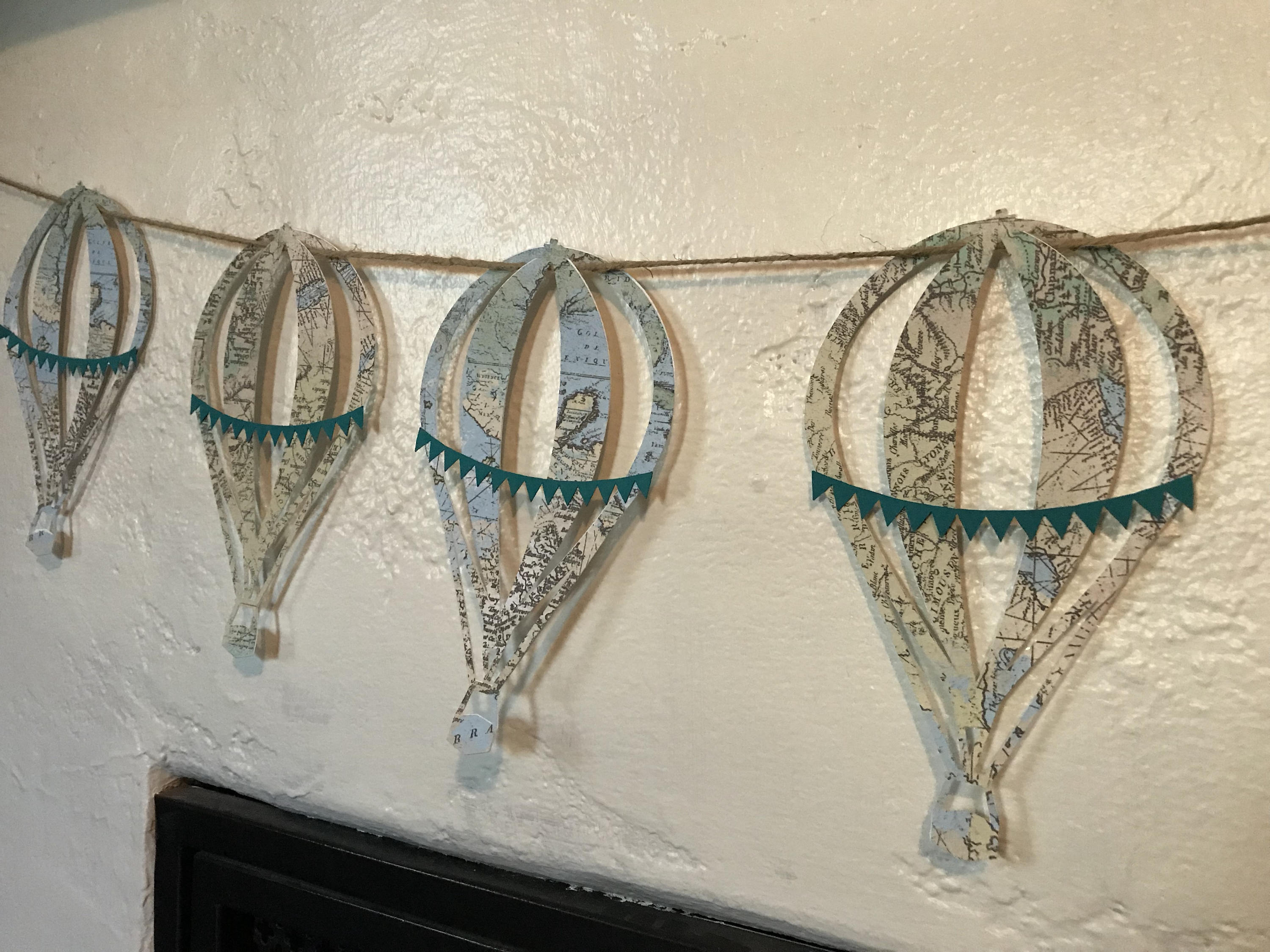 Airplane Banner Hot Air Balloon Banner Adventure Theme | Etsy