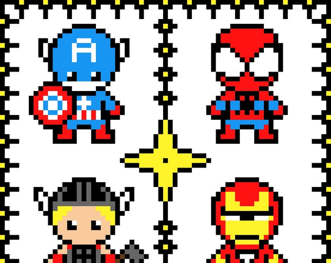 Superhero C2C Grid, Crochet Pattern With Written Instructions, C2C ...