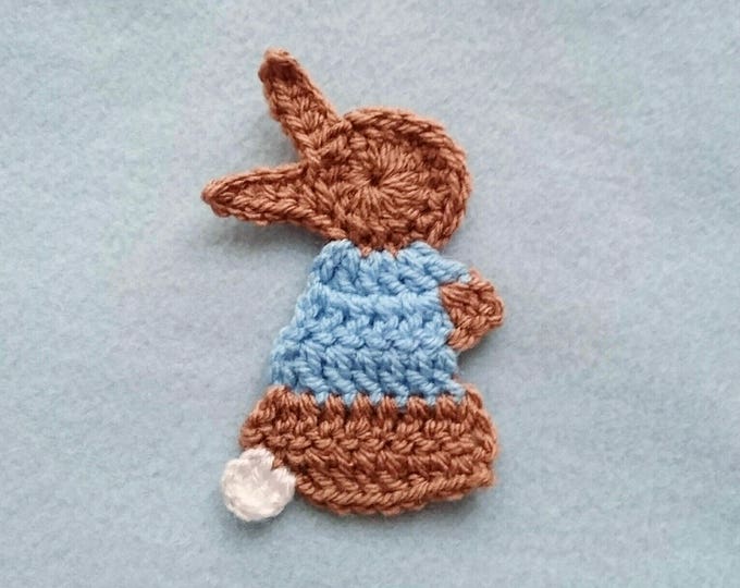 CROCHET PATTERN for the Pixie Rabbit Applique - Crochet - Applique - Sewing - Design - Flat ...