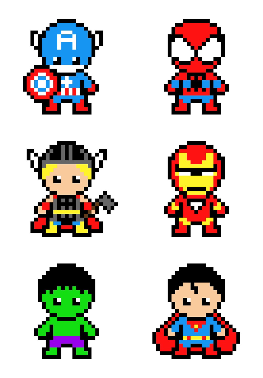 Superhero C2C Grid, Crochet Pattern With Written Instructions, C2C ...