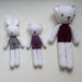 CROCHET PATTERN for the Long Legged Bear Comes With Large and Small ...