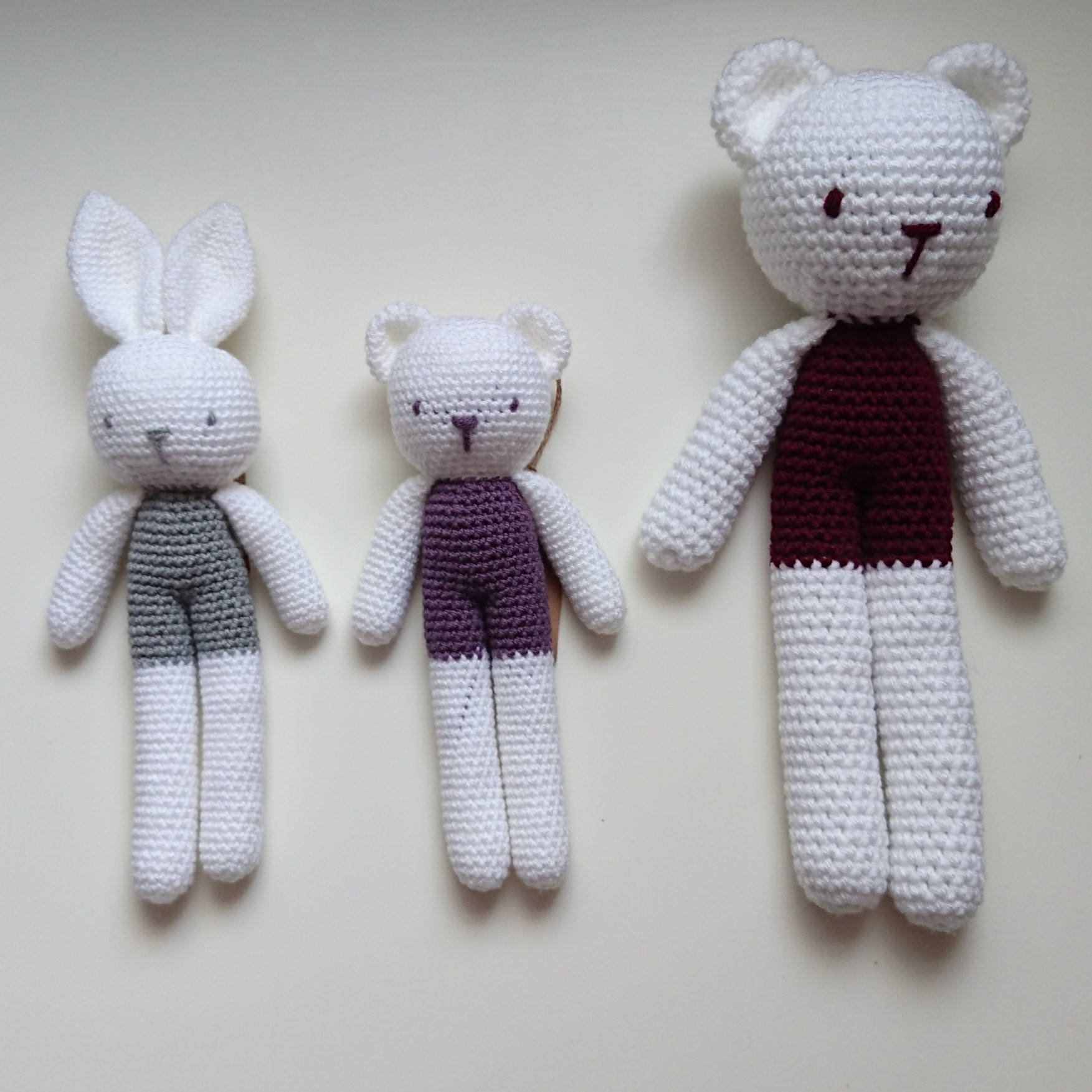 CROCHET PATTERN for the Long Legged Bear Comes With Large | Etsy