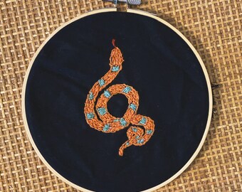 Embroidery Design Snake Logo - Etsy