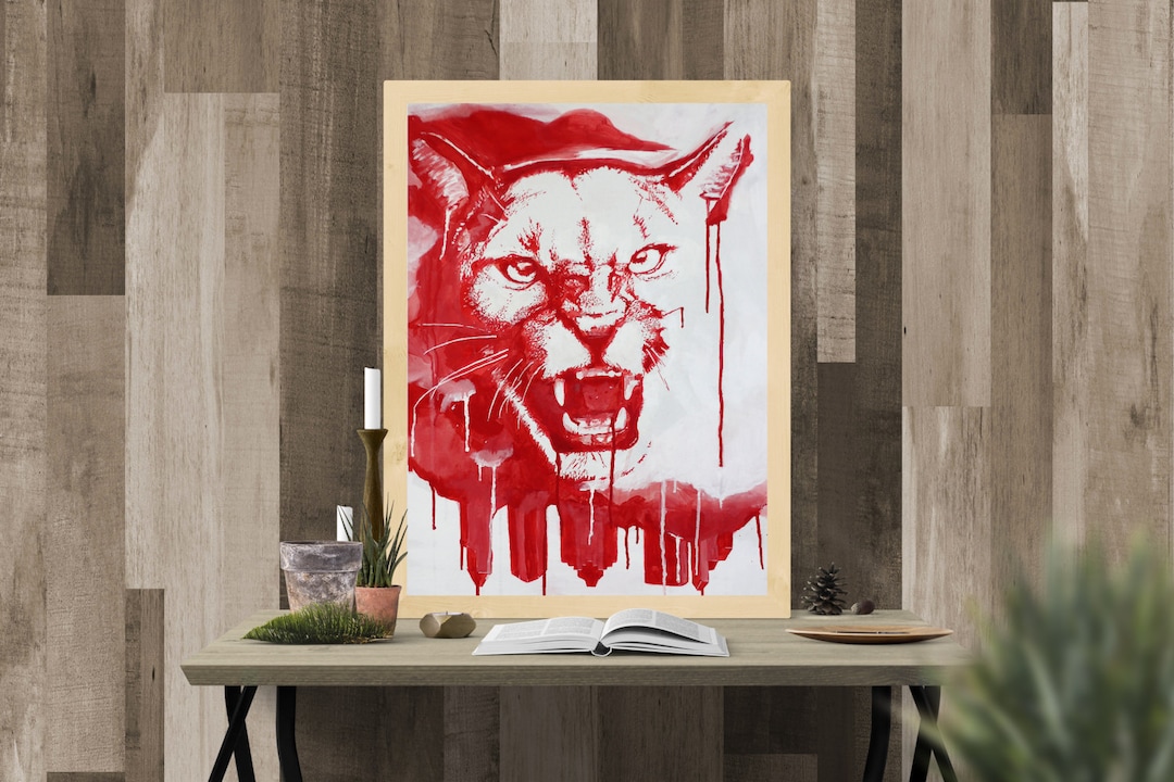 PRINTS: U of H Cougar - Etsy