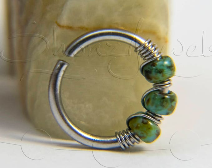 16G 18G 20G Ruby Nose Hoop Ring or Cartilage Earring - Etsy