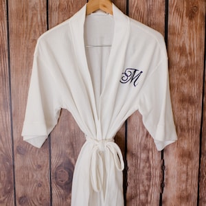 Personalilzed Thigh Length Waffle Robe - Etsy