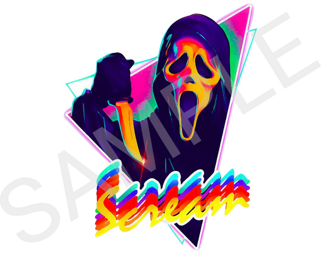 Scream Vintage Ghostface Horror Halloween PNG Retro Halloween - Etsy