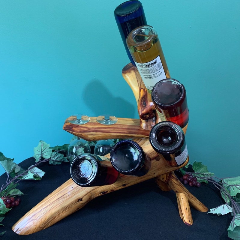 Log Wine Rack - Etsy