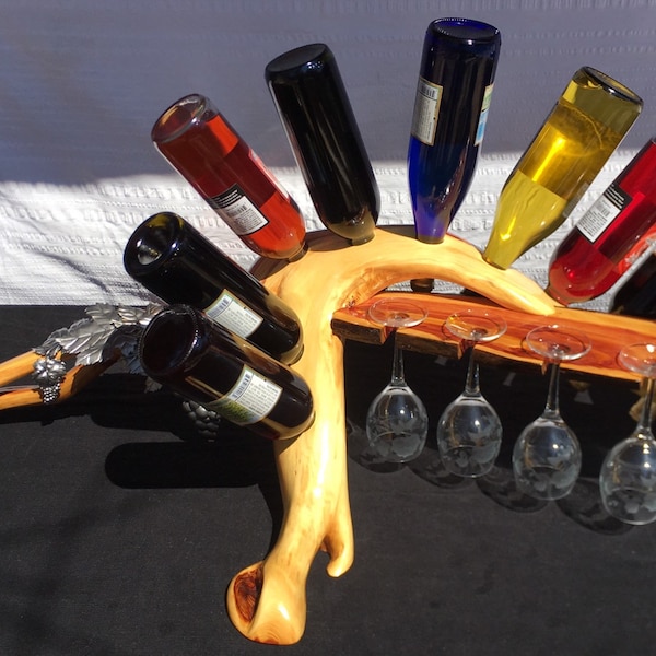 Log Wine Rack - Etsy