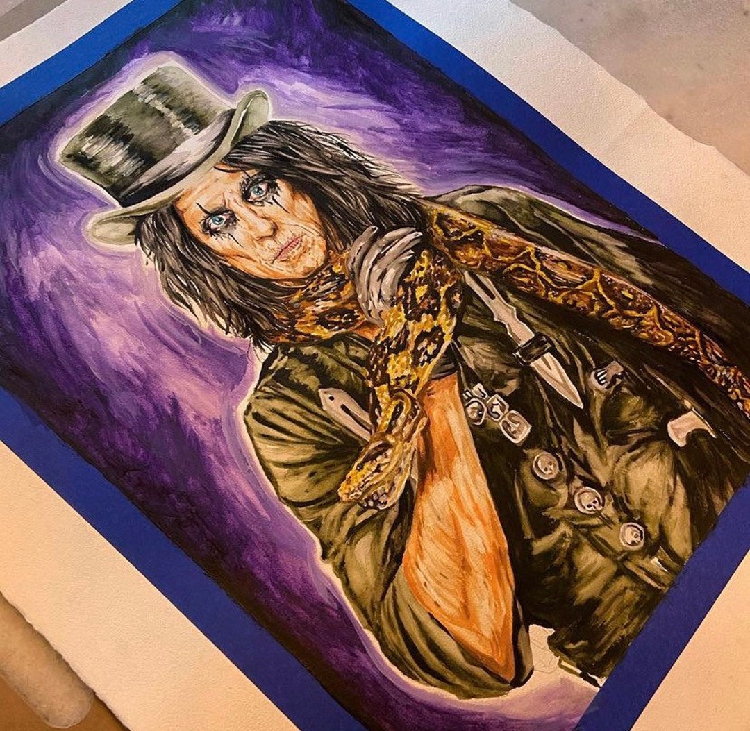 Alice Cooper Portrait - Etsy
