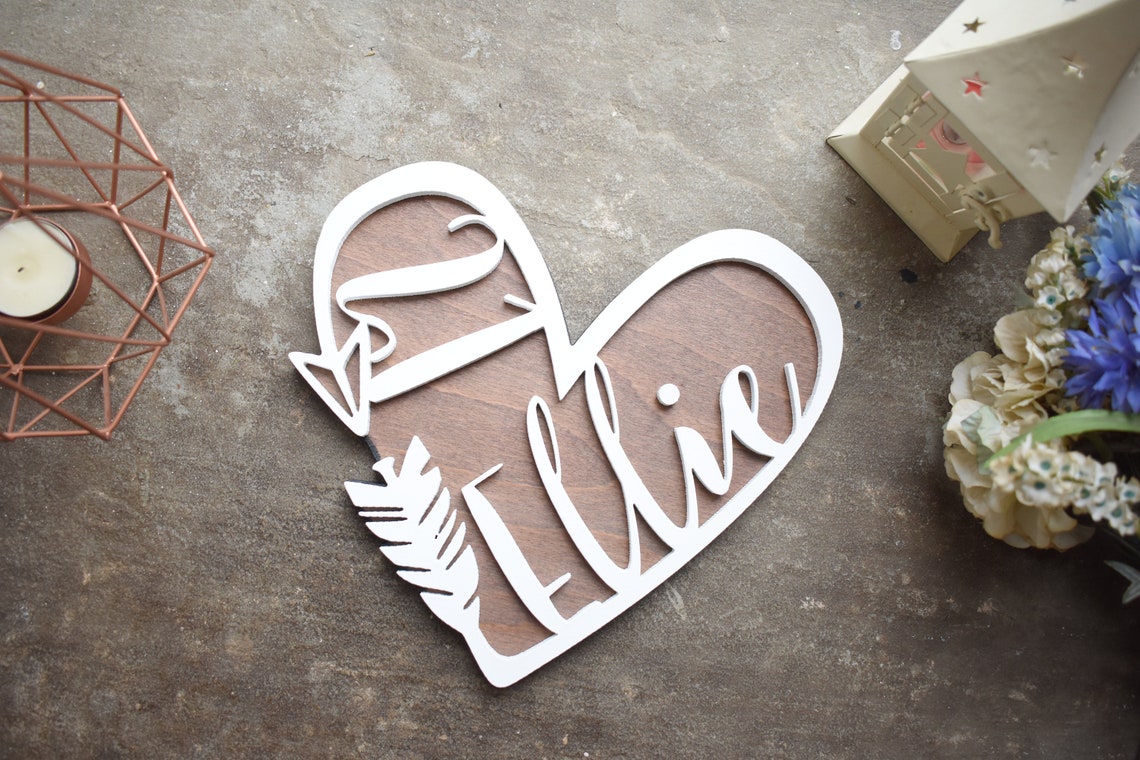 Personalised-3D-Wood Sign-Custom-Nursery Decor-Reclaimed | Etsy