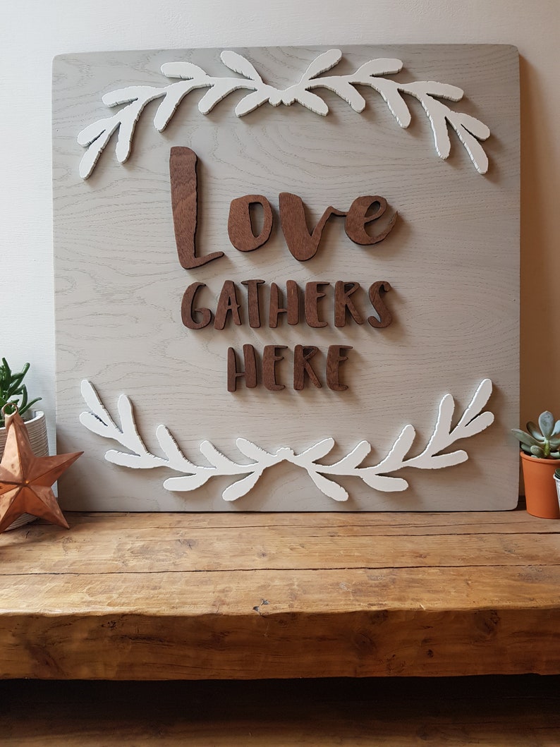 Love-3D-Wood Sign-Shabby | Etsy