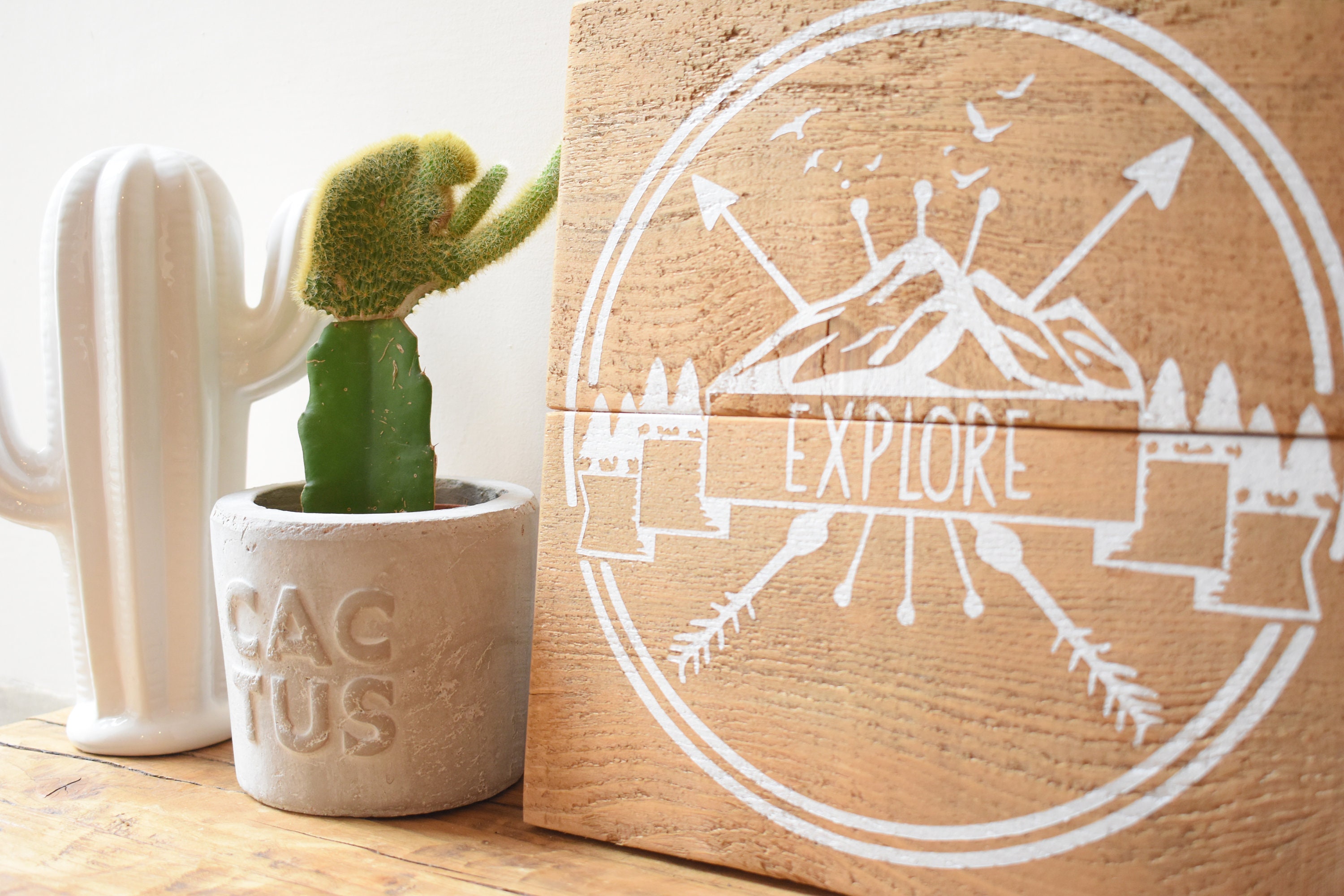 Rustic Sign-reclaimed Wood-explore Sign-wooden Sign-pallet | Etsy