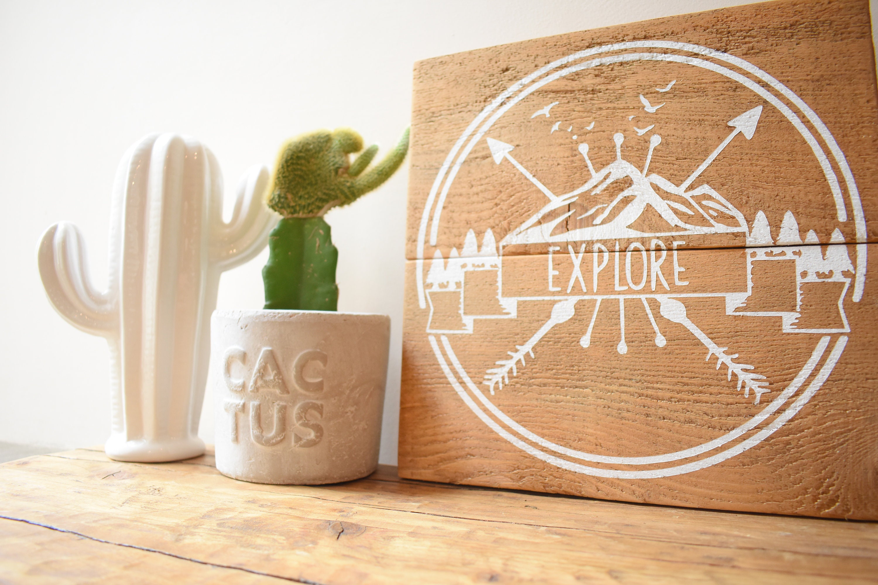 Rustic Sign-reclaimed Wood-explore Sign-wooden Sign-pallet | Etsy