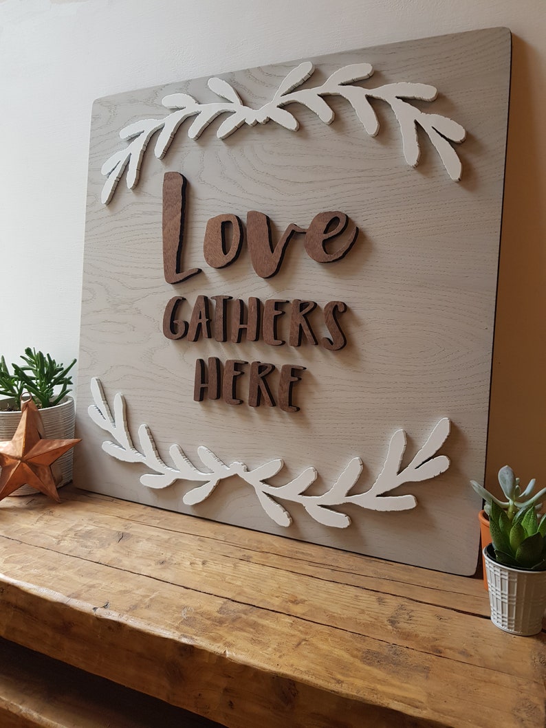 Love-3D-Wood Sign-Shabby | Etsy