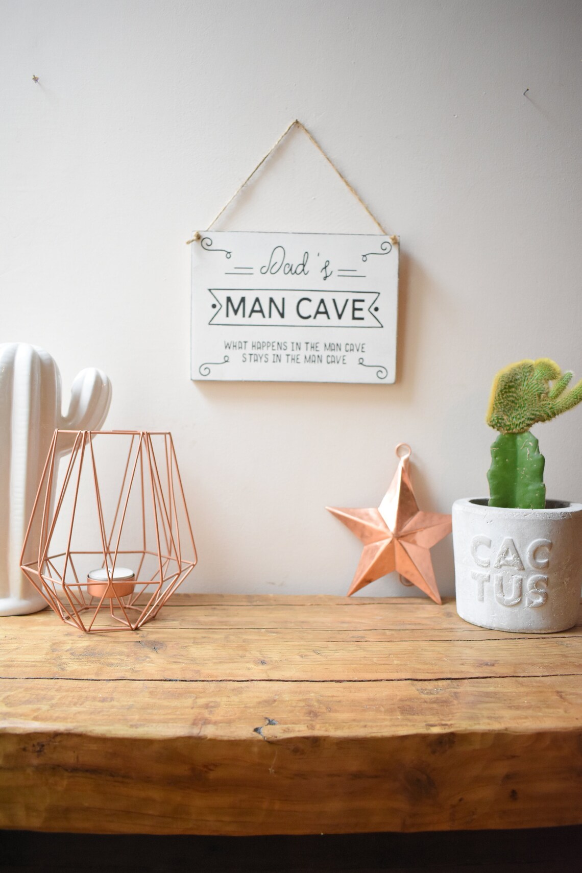 Man Cave Sign-vintage Wood Sign-dad's Shed-father's - Etsy UK