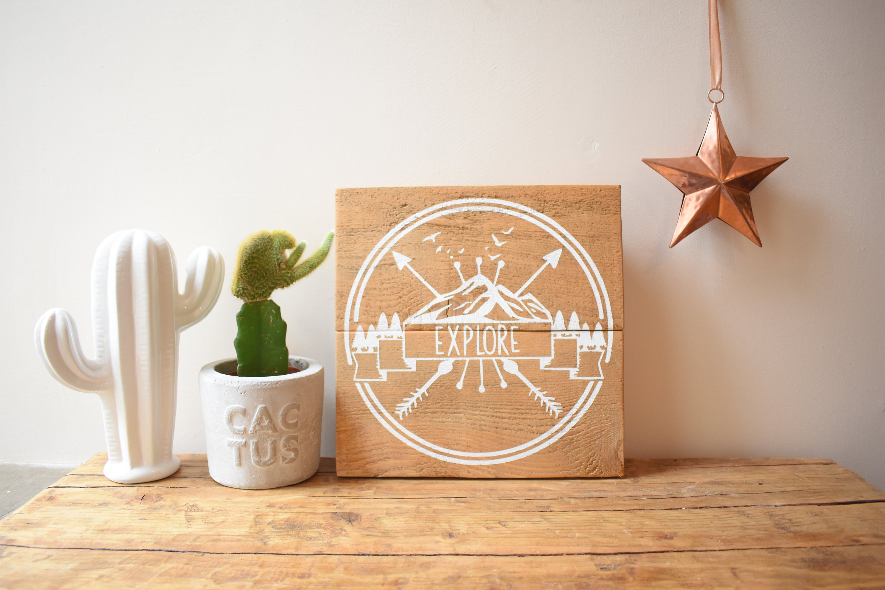 Rustic Sign-reclaimed Wood-explore Sign-wooden Sign-pallet | Etsy