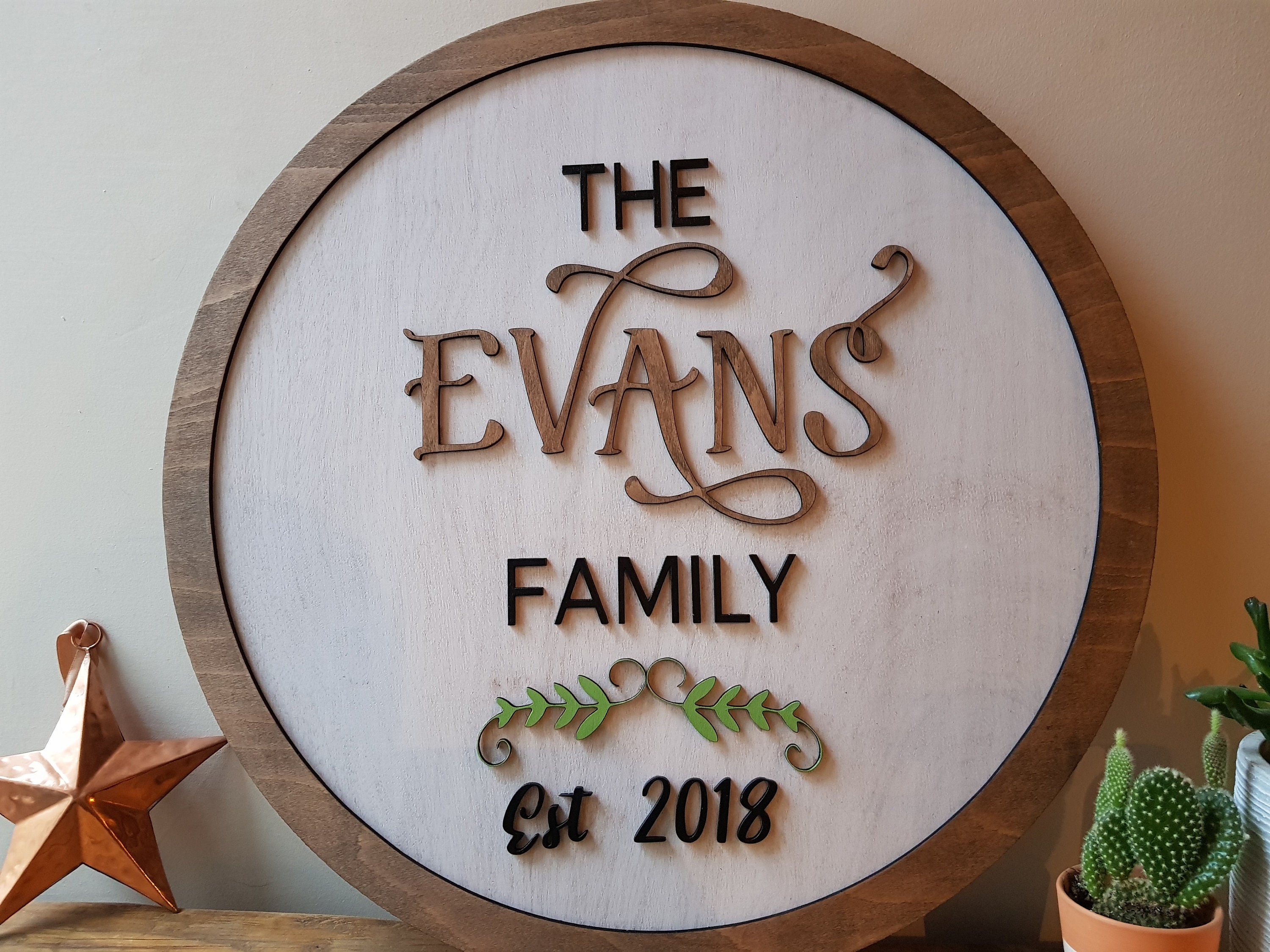 Personalised-Family Sign-Last Name Sign-3D-Custom-Name | Etsy