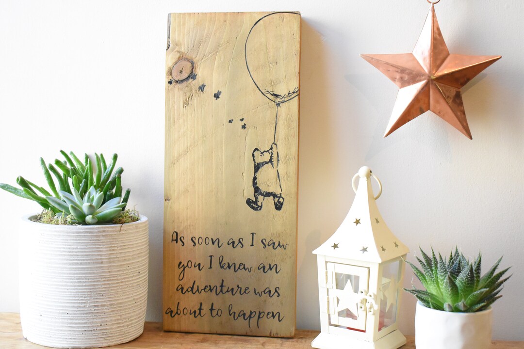 Winnie the Pooh-quote-inspirational-kids Gift-nursery Decor ...