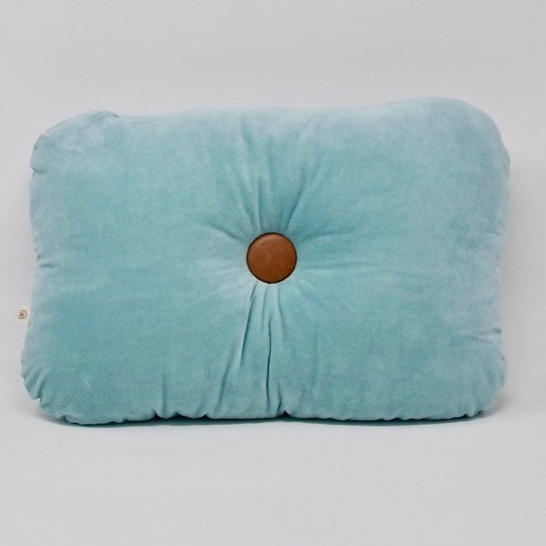 Minimalist Rectangular Handmade Cushion in France With Round - Etsy