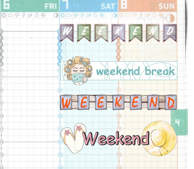 Weekend Banners | Etsy