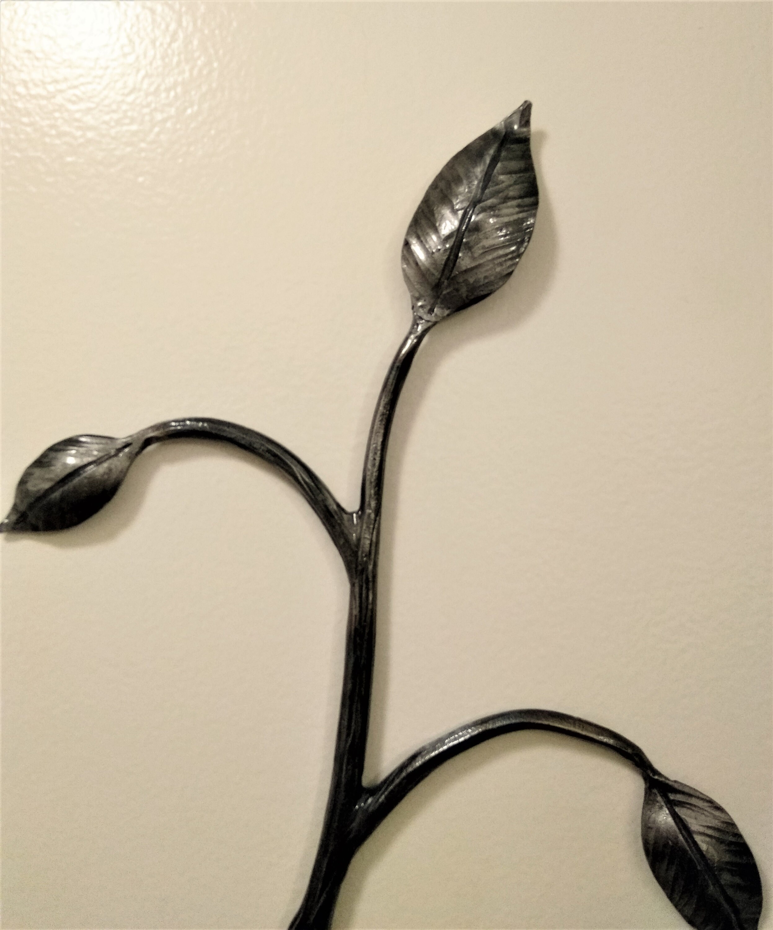 Hand Forged Large Custom Vine Towel Bar With Bark Texture - Etsy